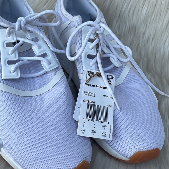 adidas | Shoes | Adidas Nmdr Primeblue White Gum Gz926 2021 Running Gym ...